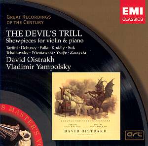 The Devil's Trill - An Oistrakh Recital EMI 5629142 [JW]: Classical CD ...