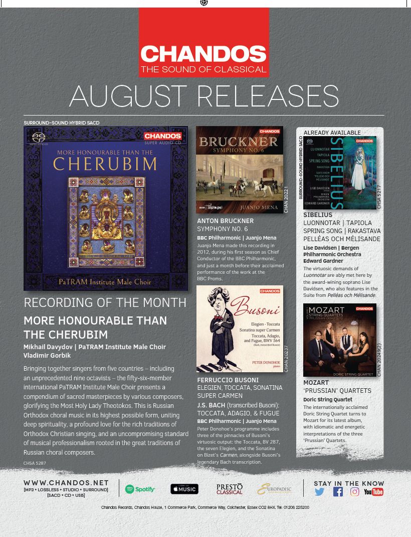 Chandos August 2021